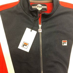 Fila | Jackets & Coats | New Mens Fila Navywhitechinese Red Grosso ...